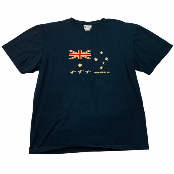 Shirts | Vintage Made In Australia Embroidered Tee Shirt Aussie Flag ...
